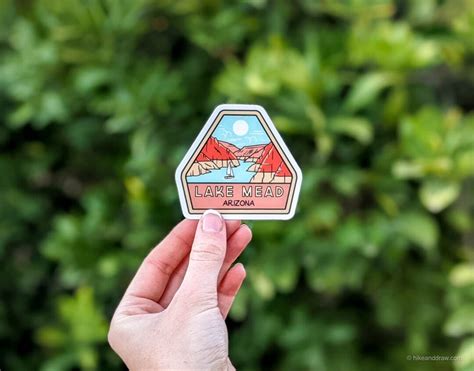 Lake Mead Waterproof Vinyl Sticker Uv Resistant Decal Waterbottle