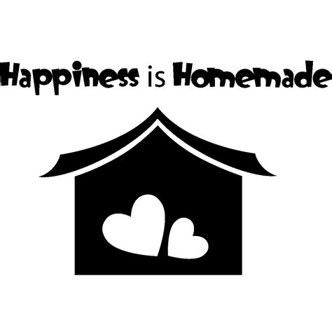 Wall Decals With Quotes Wall Decal Happiness Homemade Ambiance