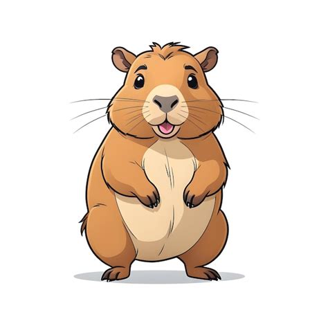 Cute Hamster Vector Illustration Isolated On A White Background 3