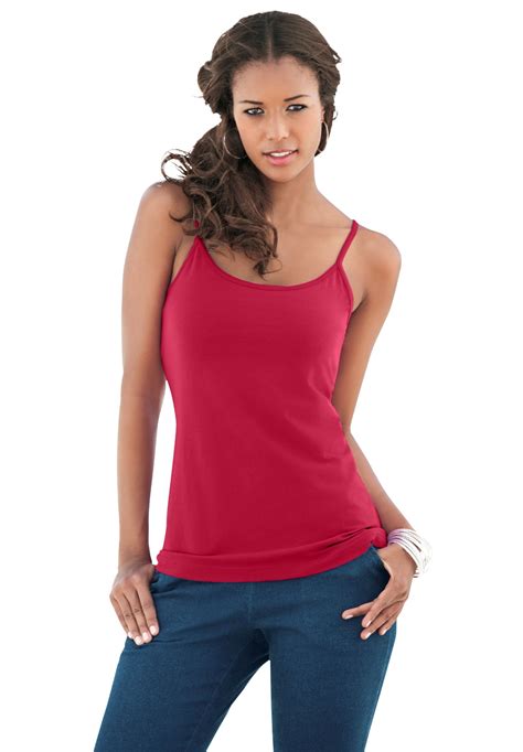 Tops With Built In Bra Plus Size