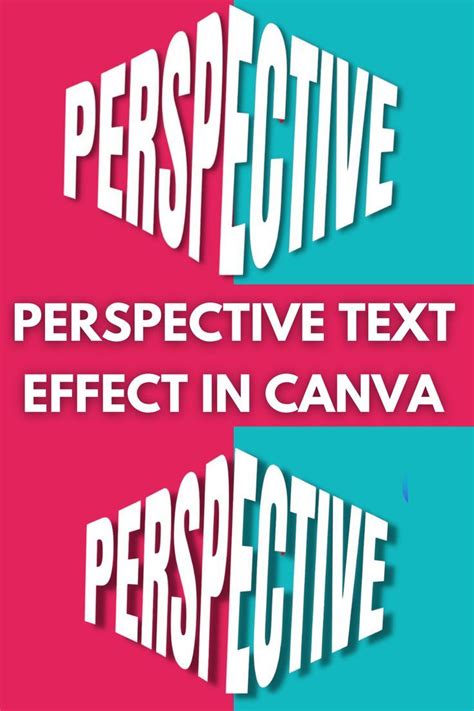 Perspective Text Effect In Canva Text Effects Canvas Learning Canva
