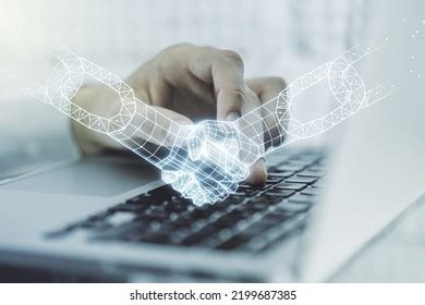 Blockchain Handshake Images Stock Photos Vectors Shutterstock