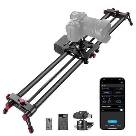 NEEWER 47 2 120cm Motorized Camera Slider App Wireless Control Carbon