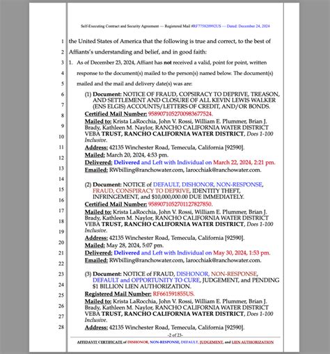 Imminent Billion Dollar Lawsuit Against Rancho California Water