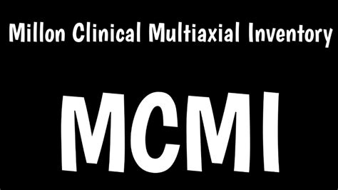 Millon Clinical Multiaxial Inventory Mcmi Iv Test Personality