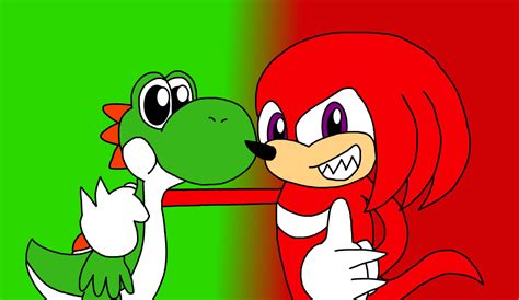 Yoshi And Knuckles By Richsquid1996 On Deviantart