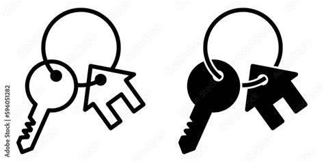 Ofvs364 OutlineFilledVectorSign Ofvs House Key Vector Icon Dream