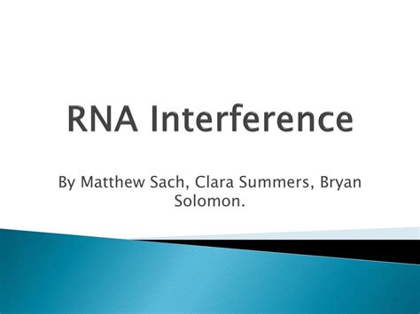 PPT RNA Interference PowerPoint Presentation Free Download ID