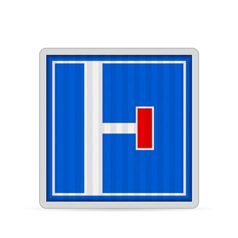 Premium Vector Dead End Road Sign