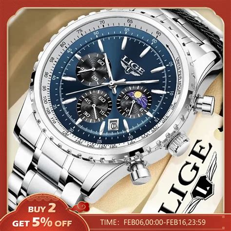 LIGE Montre Quartz Homme Sport Luxe Test Et Avis