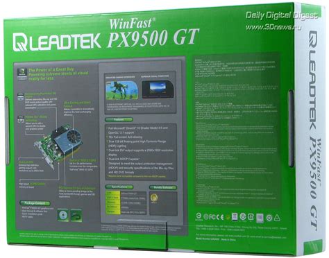 Digital Daily Leadtek Winfast Px9500 Gt Ddr2 Better Than Geforce 9500gt Ddr 3 Video
