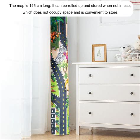 Детска подлога за игра со патека за возење и диносауруси Delux