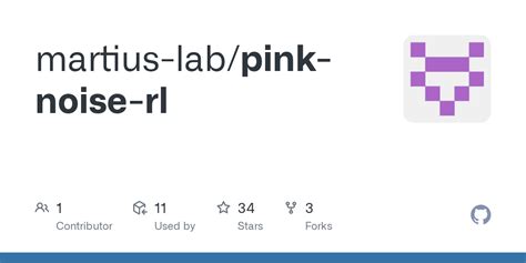 GitHub Martius Lab Pink Noise Rl