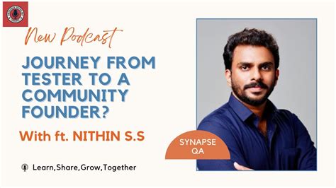Synapseqa Podcast With Ft Nithin Ss Foundersynapseqa Community