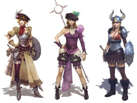 Concept Art Vindictus Female Character Concept Character Design