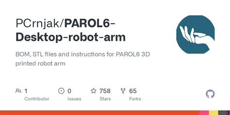 Pull Requests PCrnjak PAROL6 Desktop Robot Arm GitHub