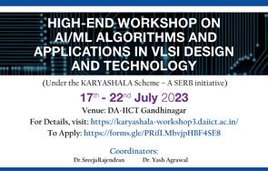 High End Workshop On AI ML Algorithms And Applications In VLSI Design