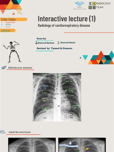6 1st Interactive Lecture Cardiorespiratory Disease Pdf Lung Thorax