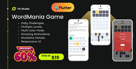 Wordmania Flutter Word Game Android And Ios Codemarket