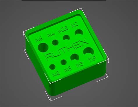 Gridfinity Ruthex Heatset Insert Tip Bin By Inori Shizuka Ky Duong Download Free Stl Model