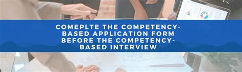 Key Focus Areas For The Competency Based Application Form