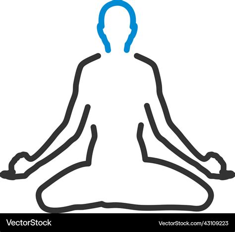 Lotus Pose Icon Royalty Free Vector Image VectorStock