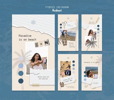 무드보드 템플릿 디자인 무료 Psd 파일