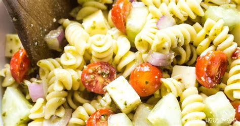 Italian Pesto Pasta Salad Recipe Real Housemoms
