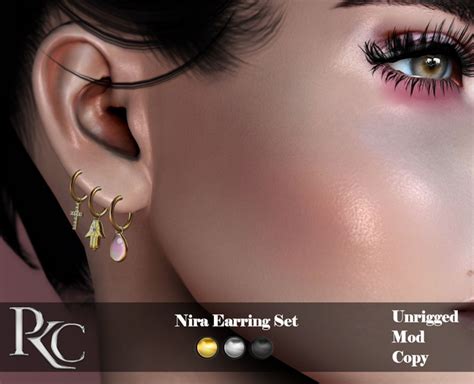 Second Life Marketplace Pkc Nira Earrings Set