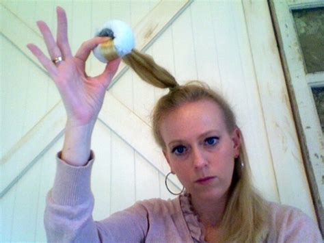 sock bun curls tutorial