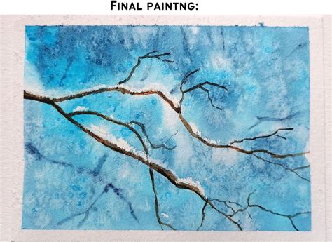 Watercolor Painting Techniques Salt
