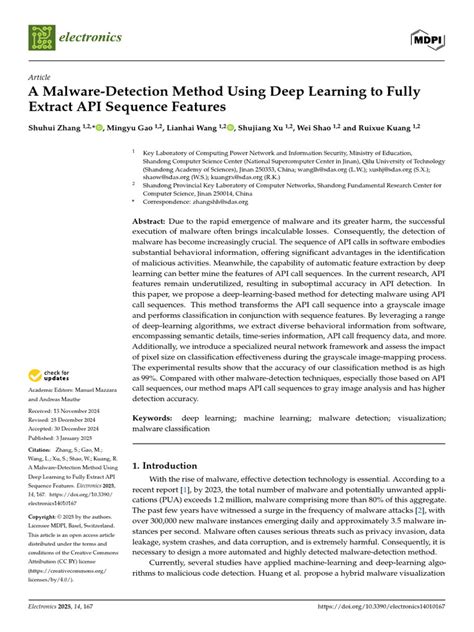A Malware Detection Method Using Deep Learning To Pdf Deep Learning