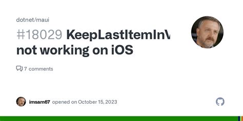 KeepLastItemInView Not Working On IOS Issue 18029 Dotnet Maui GitHub