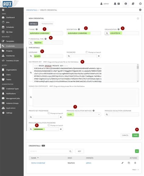 how to run and schedule ansible playbook using awx gui