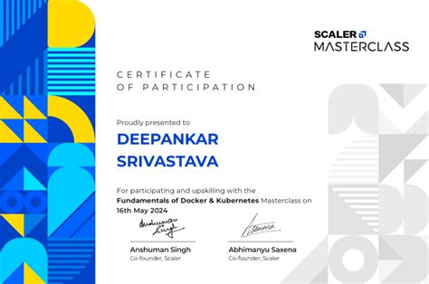 Deepankar Srivastava On Linkedin Certificate Fundamentals Of Docker And Kubernetes