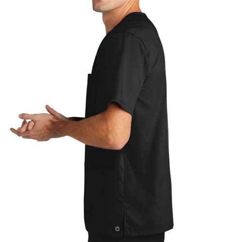 Custom Wonderwink Mens Premiere Flex V Neck Scrub Top