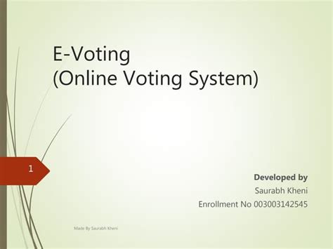 Online Voting System Project Docx