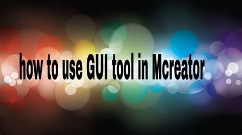 How To Use Gui Tool In Mcreator Youtube