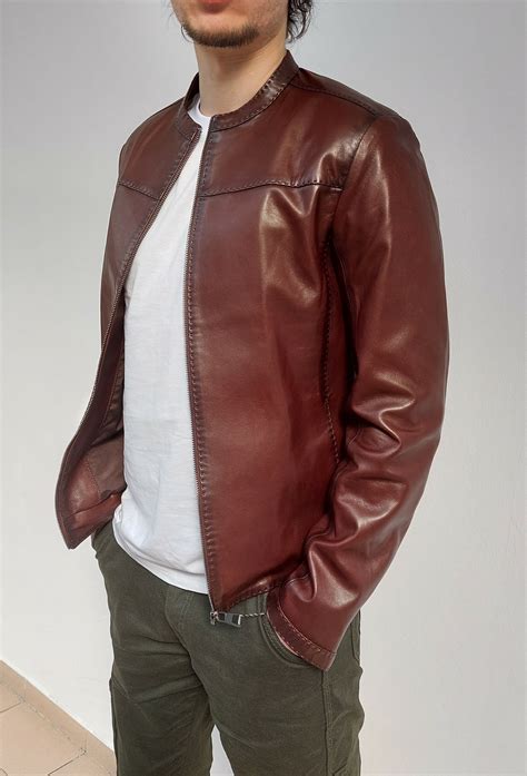 Мужская кожаная куртка