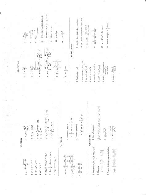 Formulae Additional Mathematics And Probability Normal Distribution Table Spm