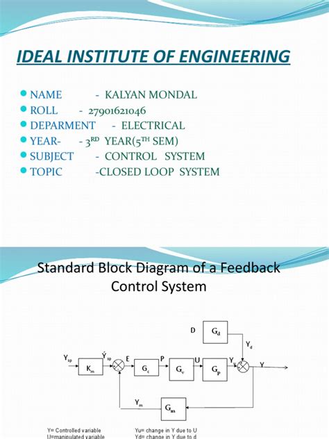 closed loop control system pdf feedback control theory