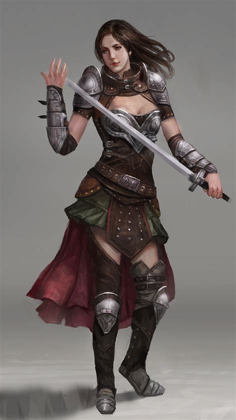 Girl With Sword By Timkongart On DeviantArt