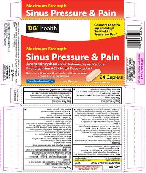 Order Acetaminophen Phenylephrine Hcl Maximum Strength Sinus