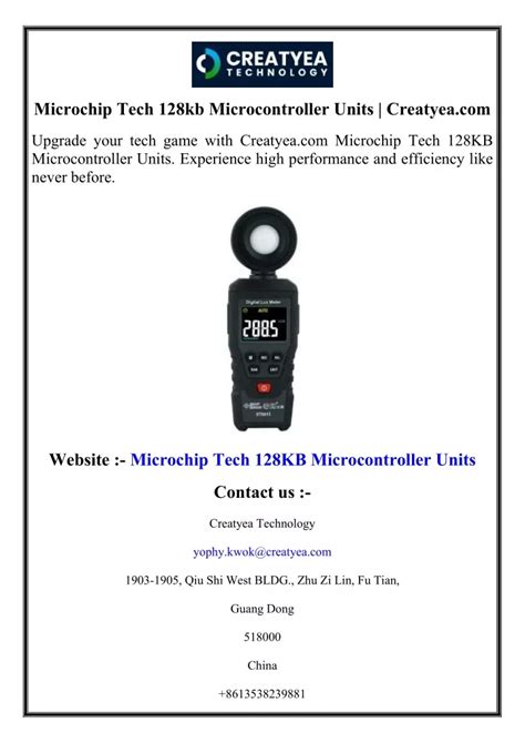 Ppt Microchip Tech 128kb Microcontroller Units