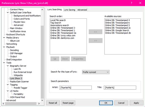 Lyrics Not Showing Up Anymore Anybody Can Help Rfoobar2000