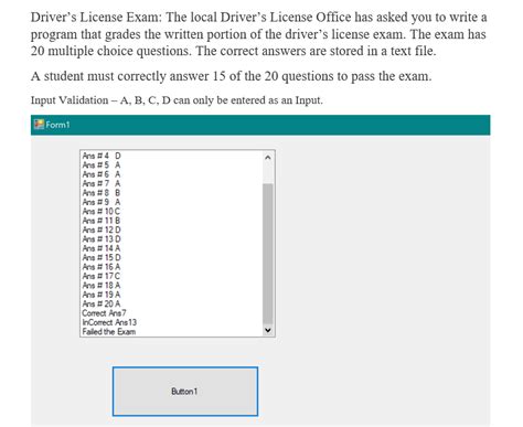Solved Drivers License Exam The Local Drivers License