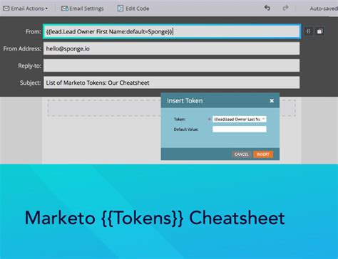 List Of Marketo Tokens Our Cheatsheet Sponge Martech Consulting
