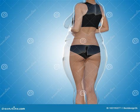 Overweight Obese Woman Eating A Big Burger Fast Food Addiction Concept