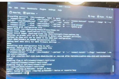 Reinstall Os Error Umount Target Is Busy Rsteamdeck