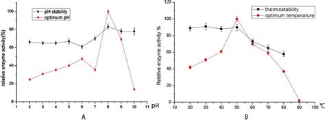 Effects Of Ph A And Temperature B On The Activity And Stability Of